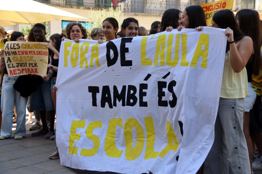 Protesta per les sortides escolars a Catalunya